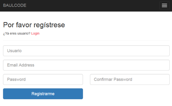 Login y registro PDO PHP y MySQL: Ejemplo completo - BaulCode