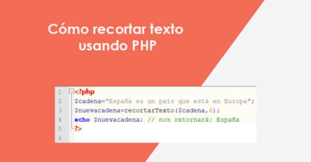 Cómo recortar texto usando PHP - BaulCode